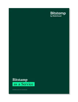 Build your own crypto offer - Bitstamp by Robinhood for institutions